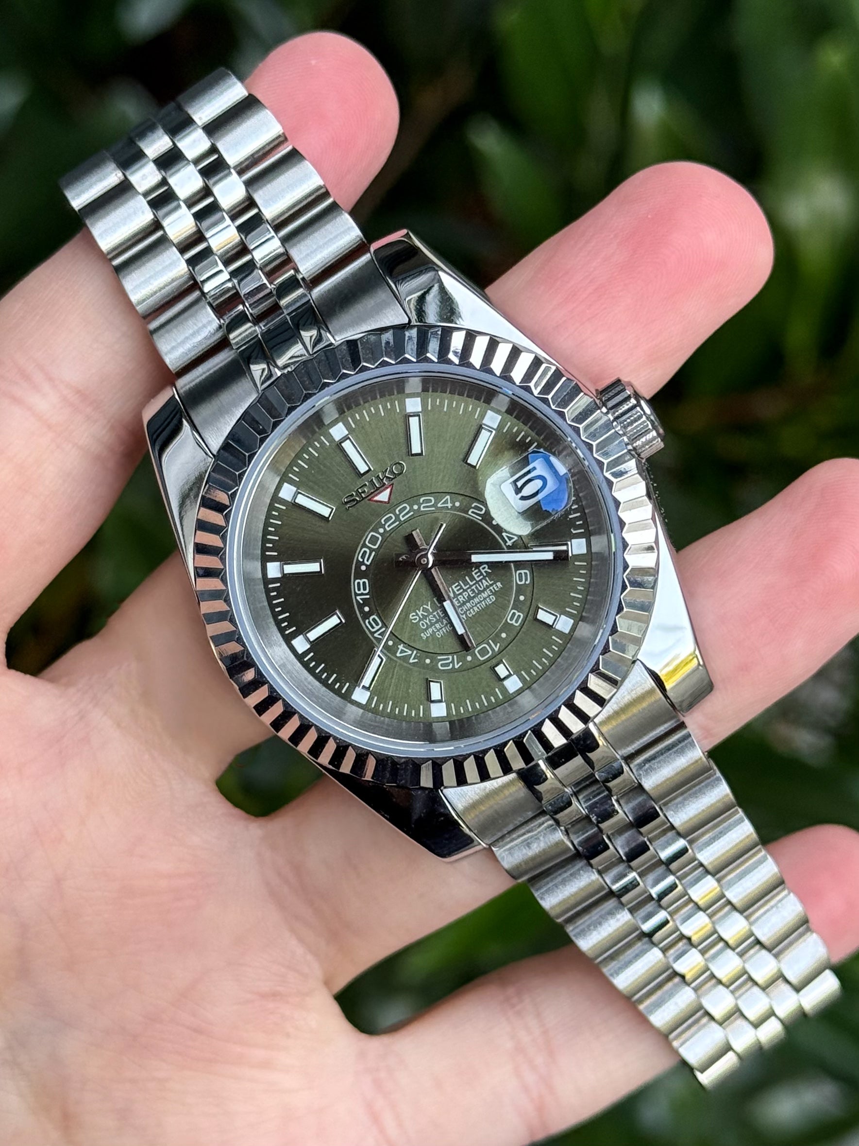 Seiko "Olive Dial" Sky Dweller Mod