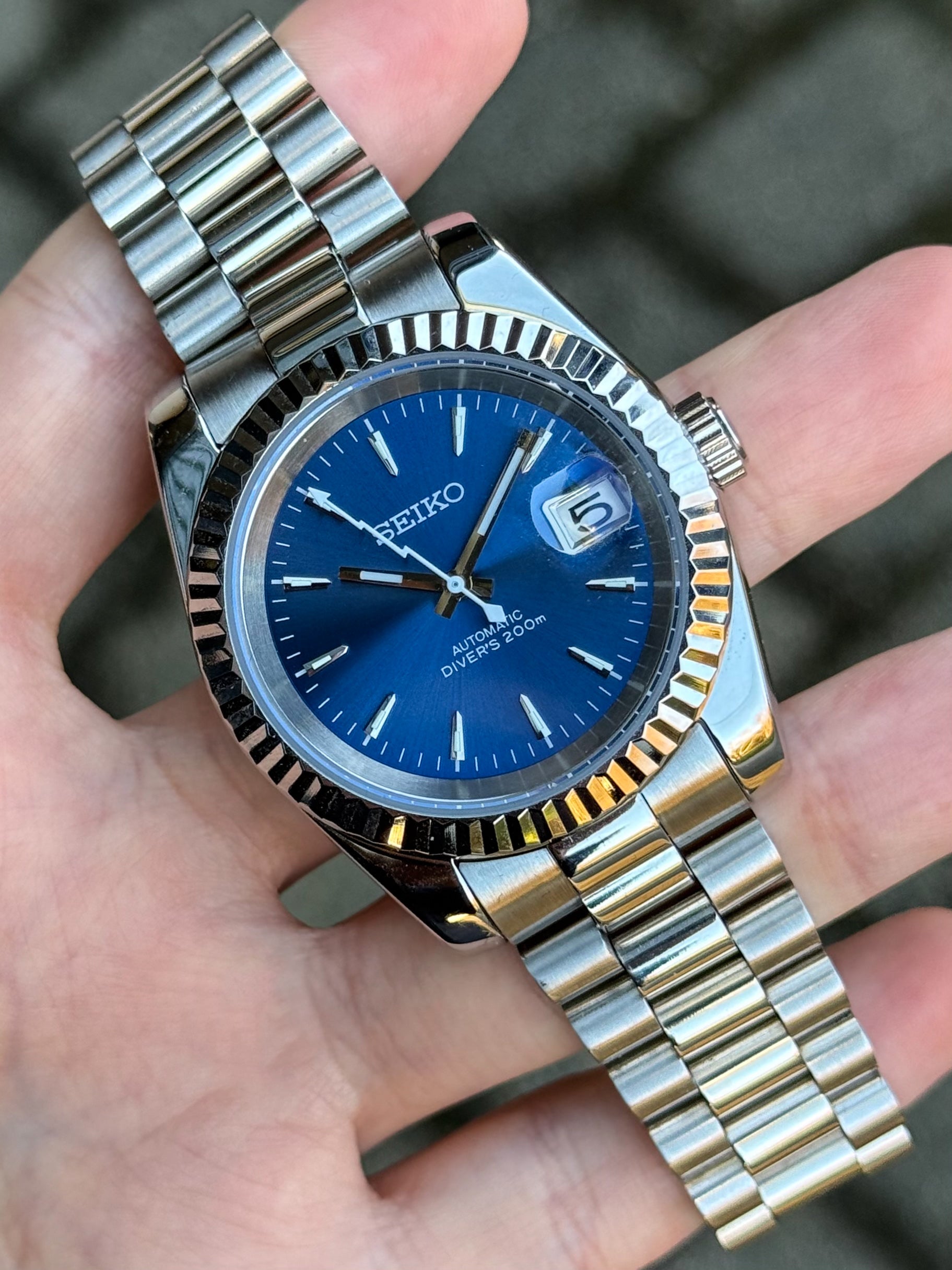 Seiko Lightning "Blue Dial" President Mod